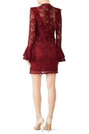 Wine Devin Lace Dress by Saylor | Rent the Runway