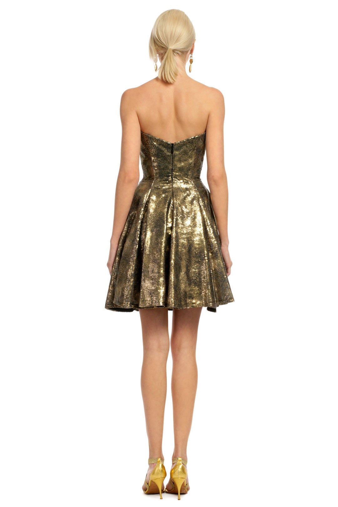 Copper Sequin Confetti Dress by Peter Soronen | Rent the Runway