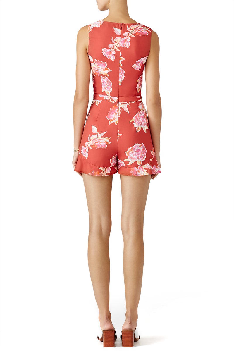 Red Jayme Romper by Greylin | Rent the Runway