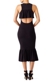 Black Ruffle Hem Dress by twenty | Rent the Runway