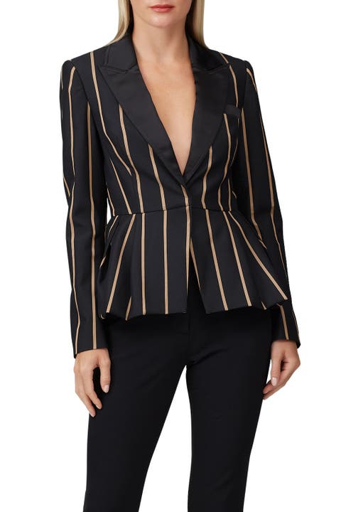 Tailoring Stripe Blazer by Self-Portrait | Rent the Runway