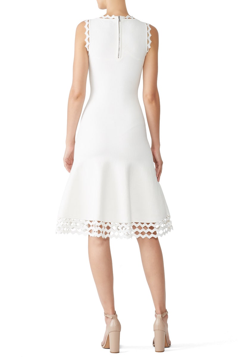 White Diamond Cut Dress by Milly | Rent the Runway