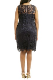 Dainty Danika Goes Navy Sheath by Adrianna Papell for $30 | Rent the Runway