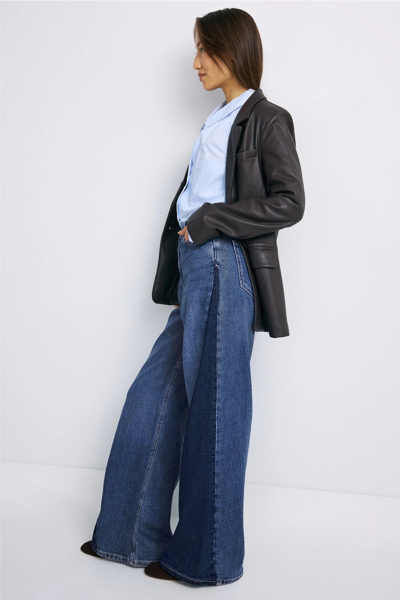 Two Tone Wide Leg Jeans by Rails | Rent the Runway