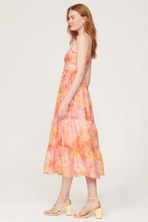Orange Floral Dress By Louna Rent The Runway