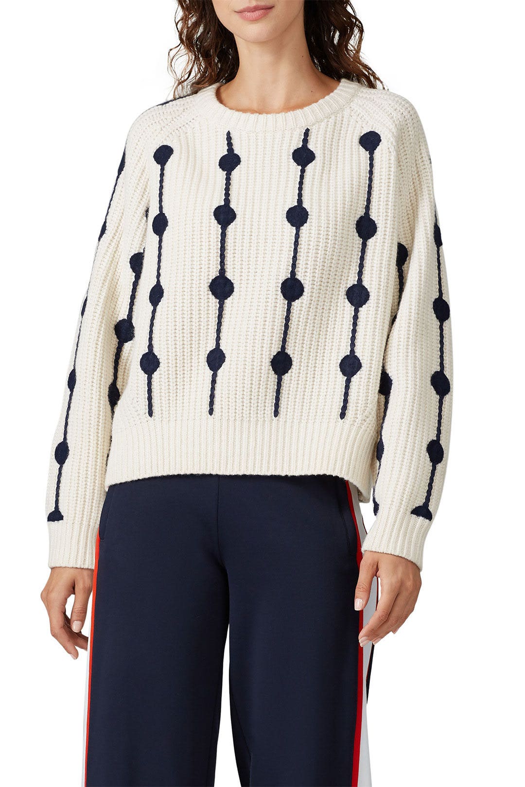 Merino Wool Dot Sweater by Tory Sport | Rent the Runway