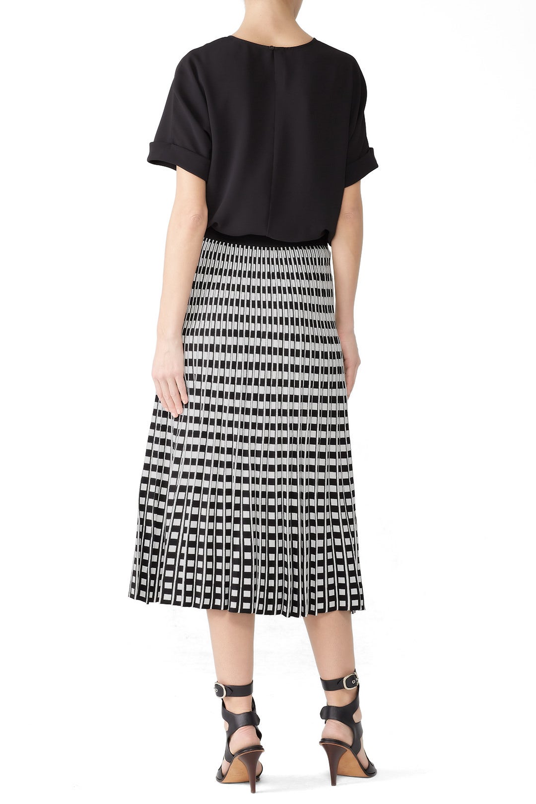 Pleated Check Skirt by Derek Lam 10 Crosby | Rent the Runway