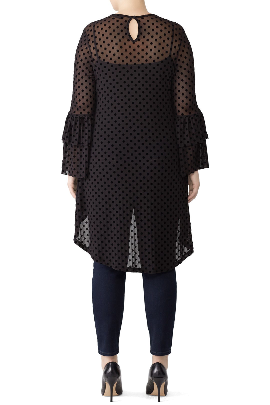 Sheer Mesh Romance Tunic by City Chic | Rent the Runway