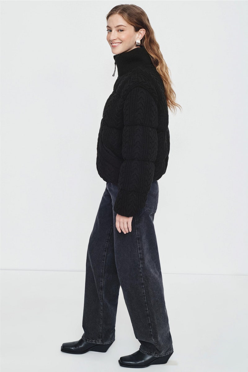 Sweater Knit Puffer Jacket by Marine Layer | Rent the Runway