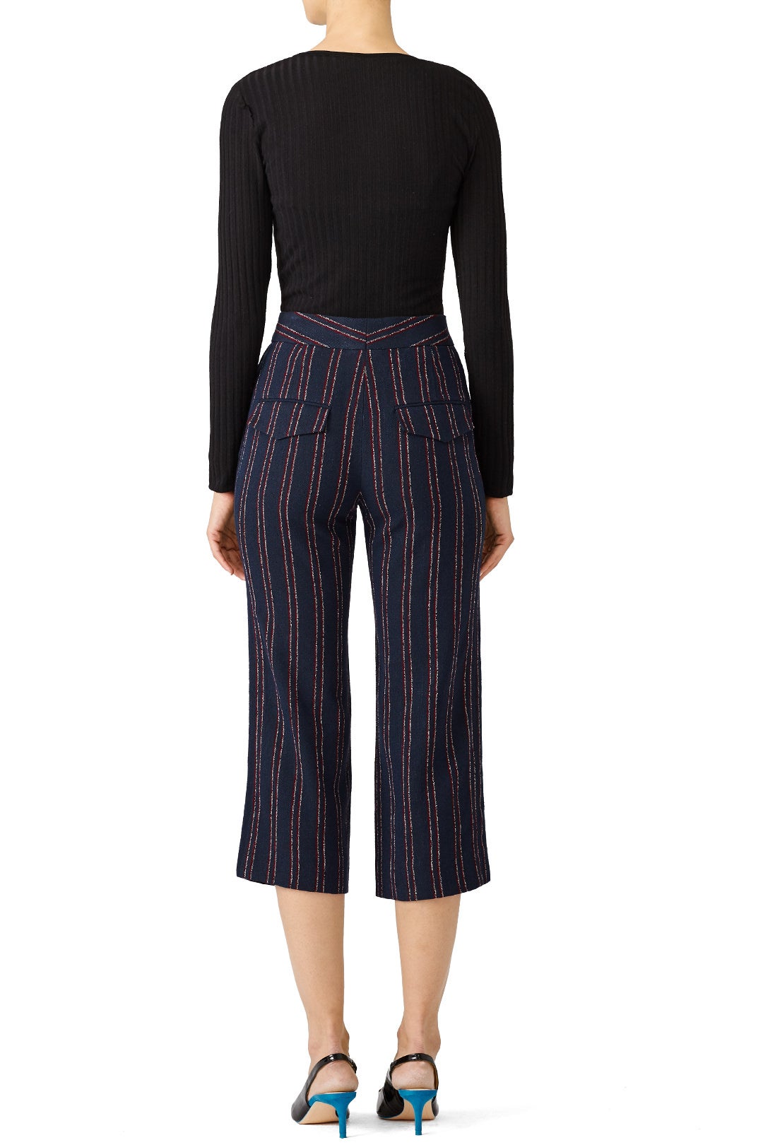 Porter Stripe Pants by Carven | Rent the Runway