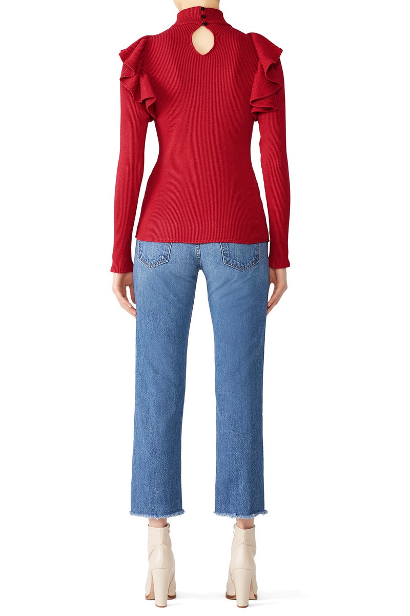 Rust Ottawa Top by Amanda Uprichard | Rent the Runway