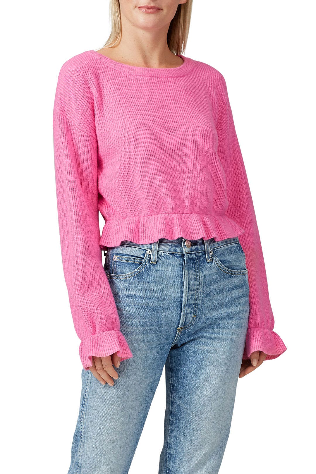 Knit Nora Crop Sweater by MINKPINK | Rent the Runway