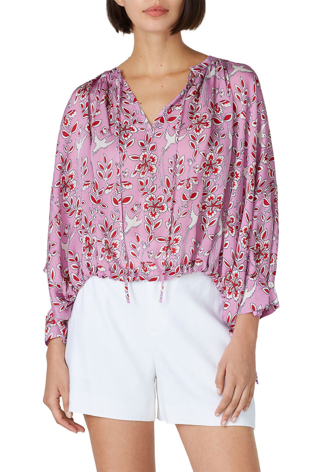 Printed Helene Top by RHODE | Rent the Runway
