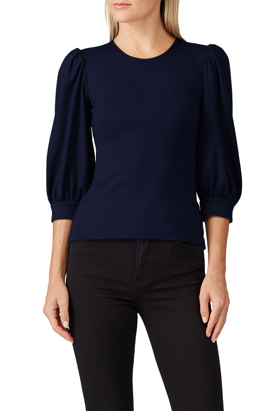 Navy Jilly Top by Amanda Uprichard | Rent the Runway