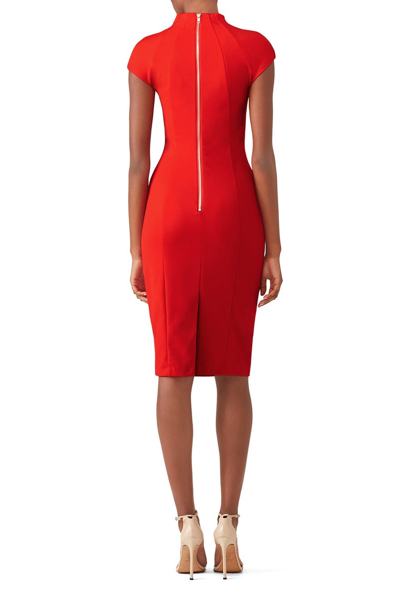 Red Military Sheath by Alexia Admor | Rent the Runway