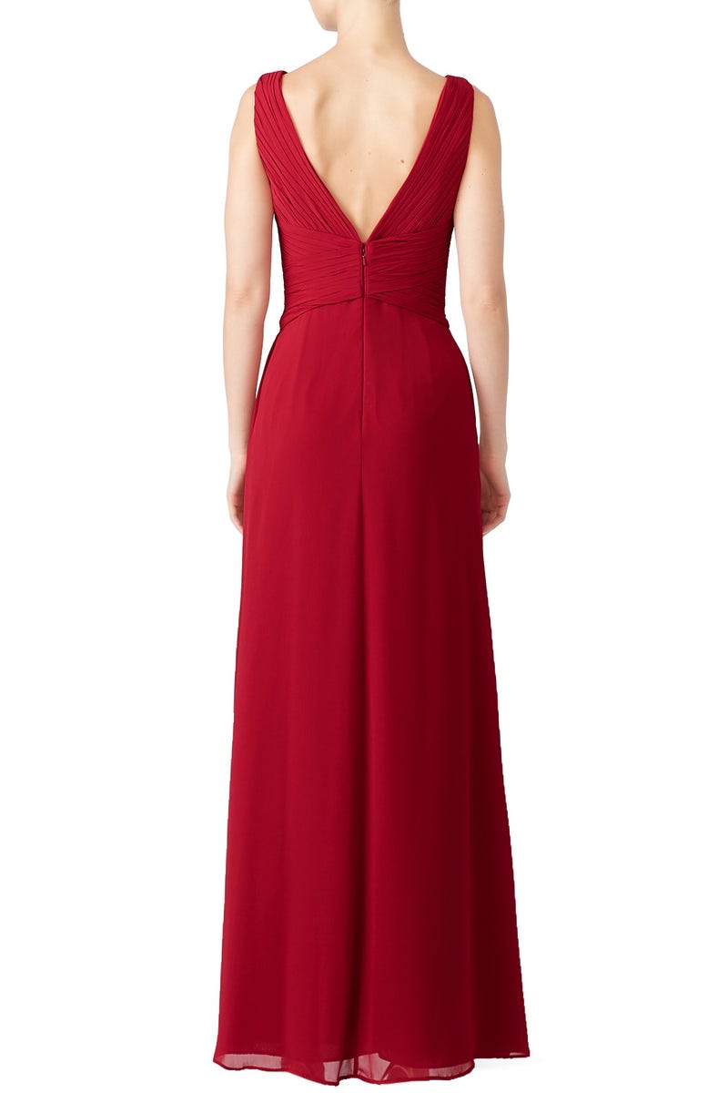 Red Maria Gown by WATTERS | Rent the Runway