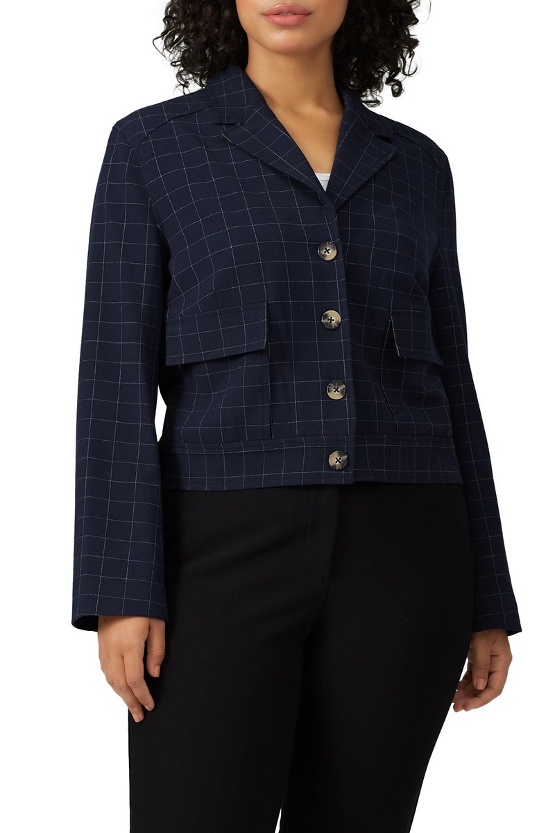 Checked Cropped Jacket by RACHEL ROY COLLECTION | Rent the Runway