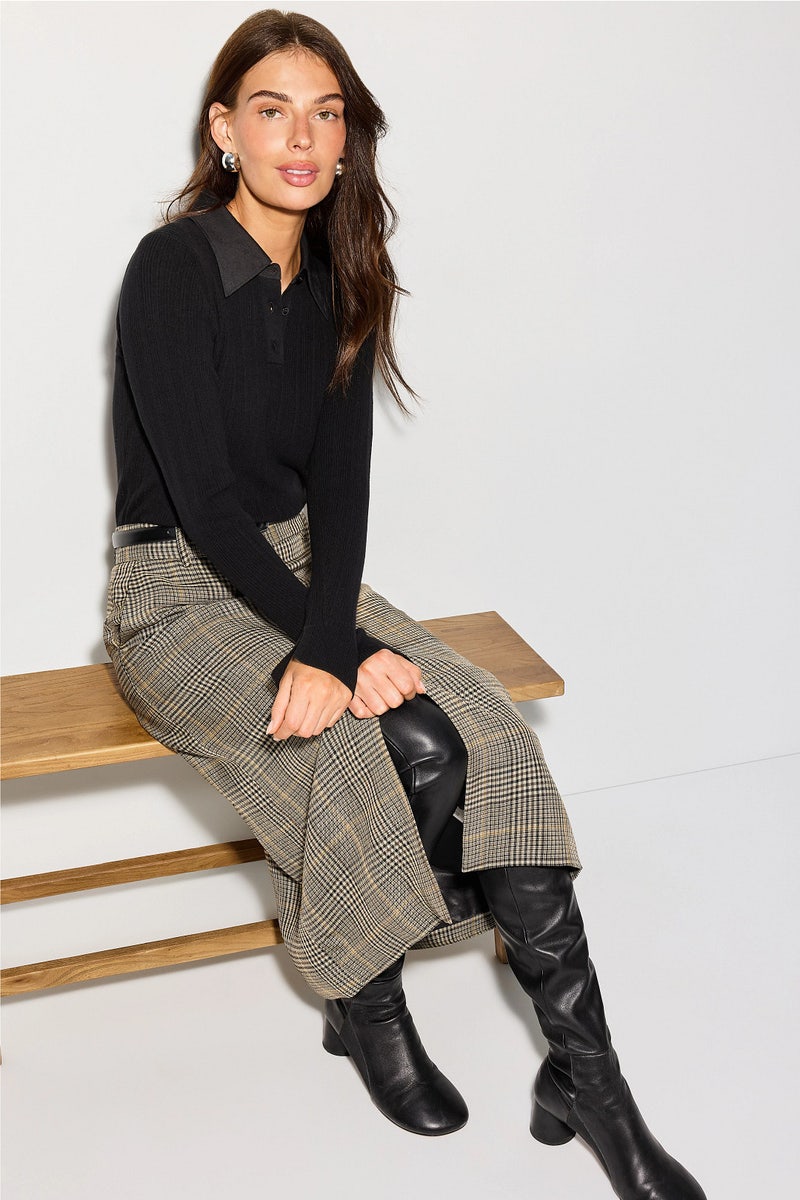 Variegated Rib Polo Pullover by 3.1 Phillip Lim | Rent the Runway
