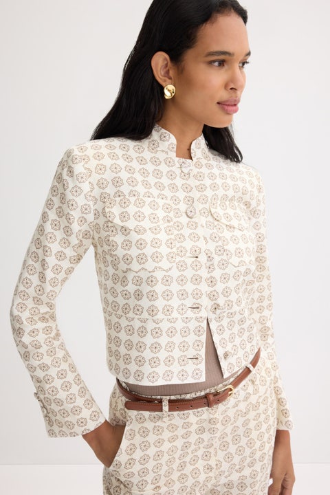 Cropped Structured Pocket Jacket by Ted Baker London | Rent the Runway