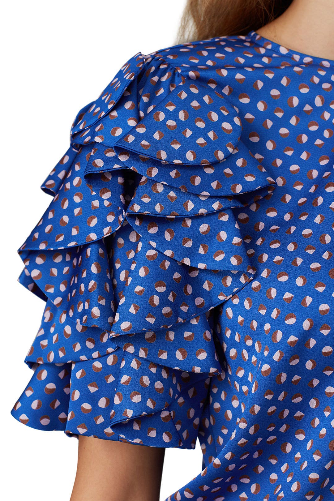 Geo Dot Satin Top by kate spade new york | Rent the Runway