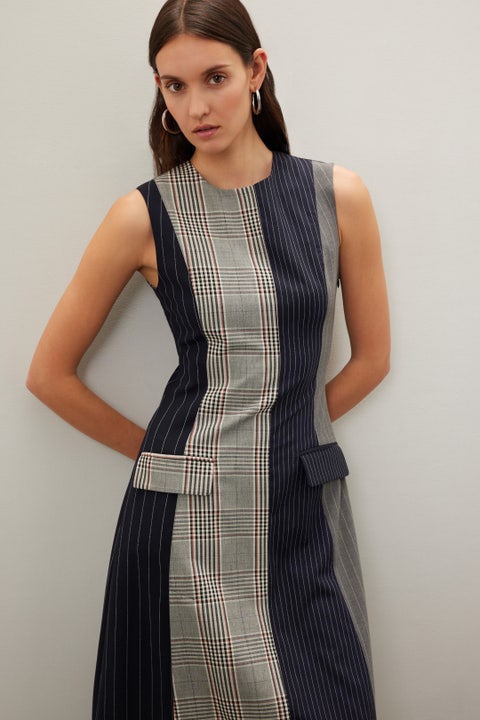 Sleeveless Patchwork Dress by Monse | Rent the Runway