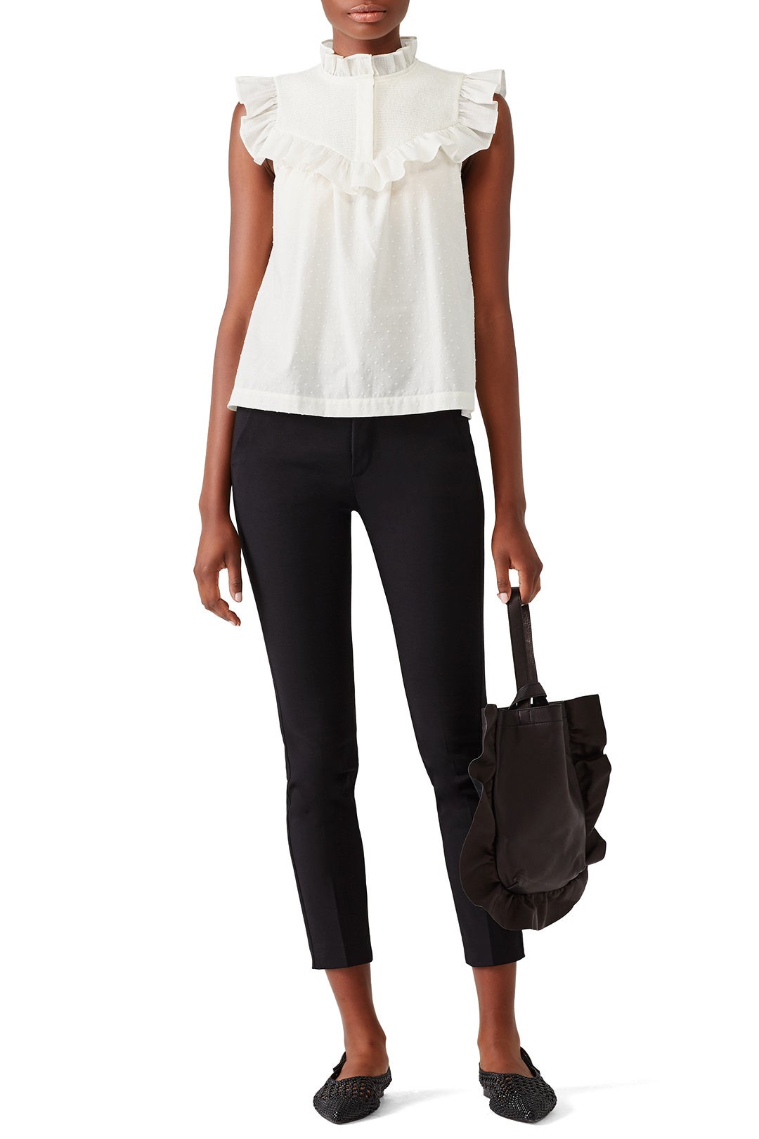 White Hera Blouse by Rachel Zoe | Rent the Runway