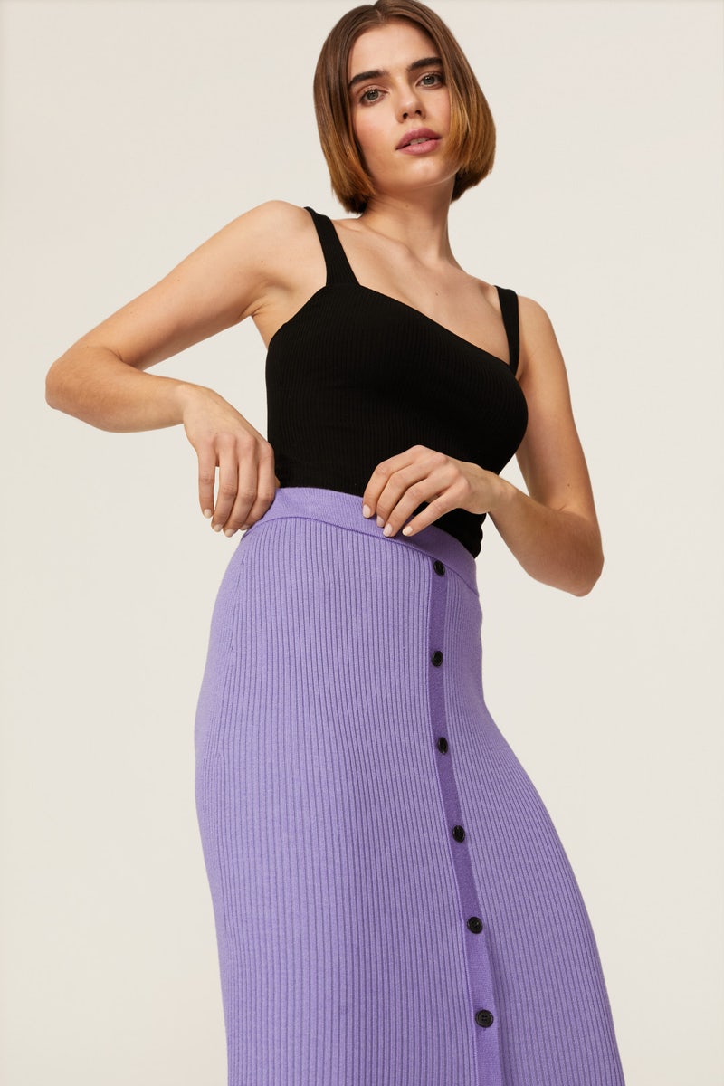 Merino Wool Silk Skirt by NAADAM | Rent the Runway