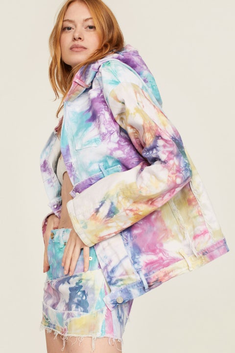 Upcycled Tie Dye Jacket by Nigel Xavier | Rent the Runway