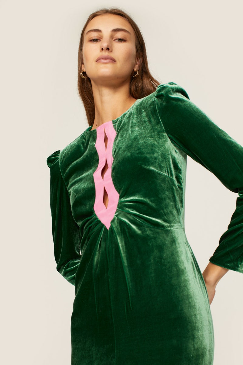 Green Jinx Dress by SALONI | Rent the Runway