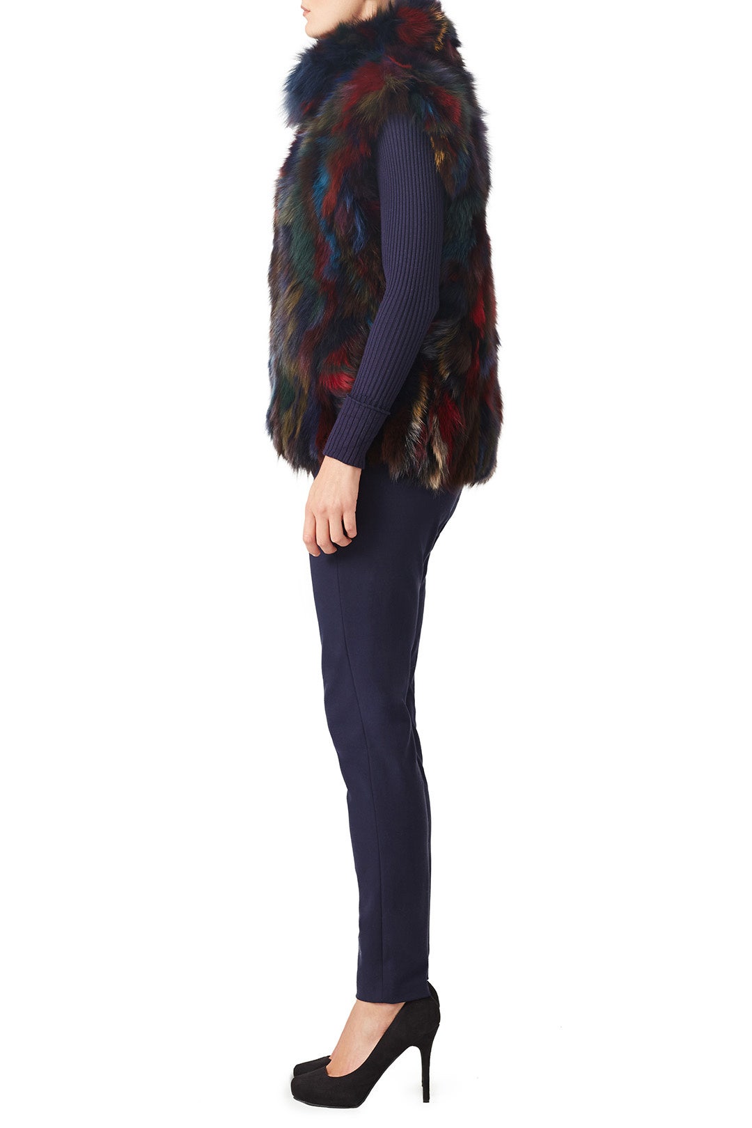 Multicolor Alice Vest by Adrienne Landau | Rent the Runway