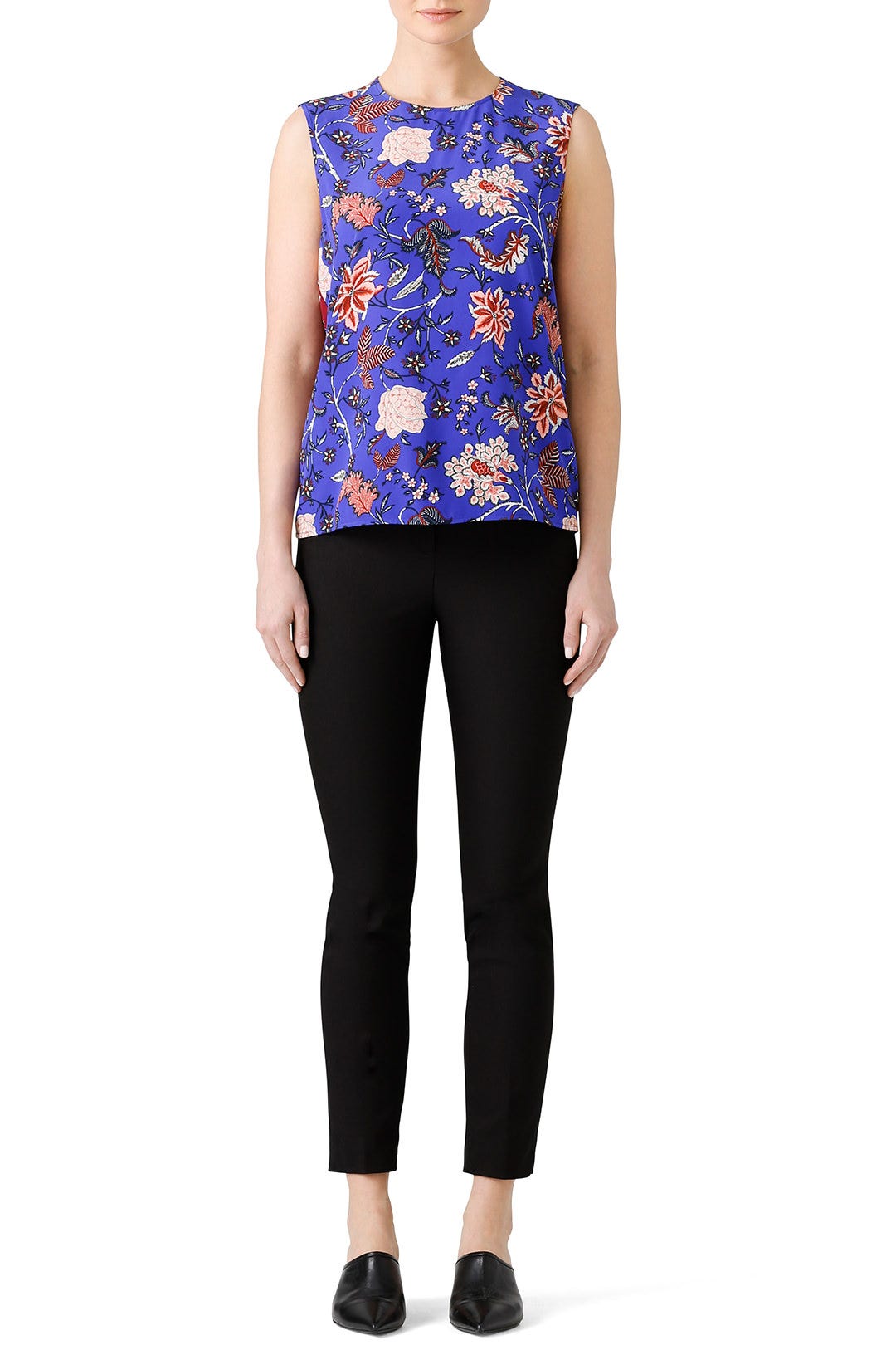 Multi Floral Shell Top by Diane von Furstenberg | Rent the Runway