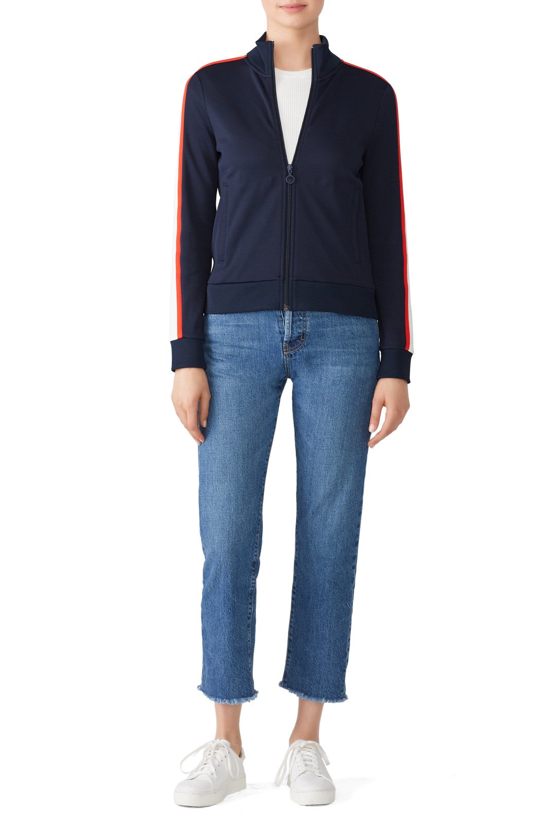 Navy Classic Track Jacket by Tory Sport for $67 | Rent the Runway