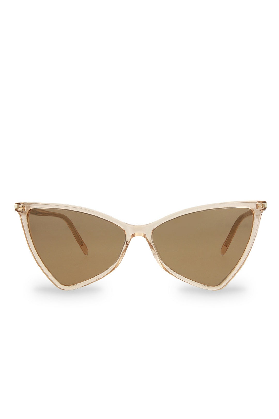 Brown Angular Sunglasses by Saint Laurent | Rent the Runway
