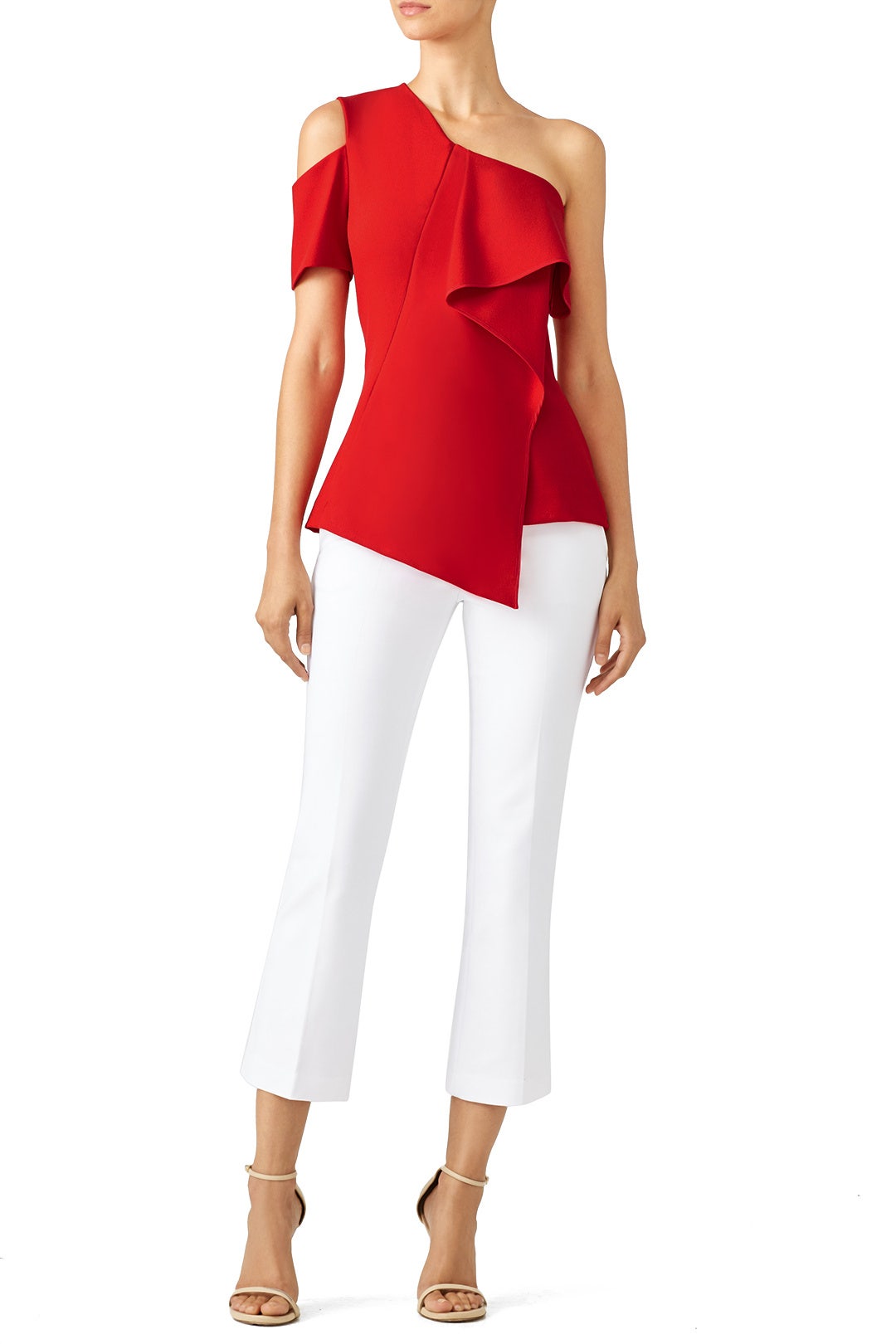 Red Ruffle Top by Jason Wu Collection | Rent the Runway