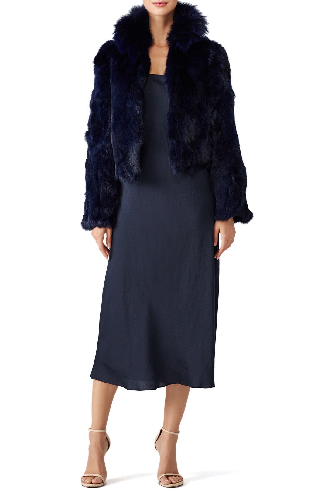 Navy Tillie Jacket by Adrienne Landau | Rent the Runway