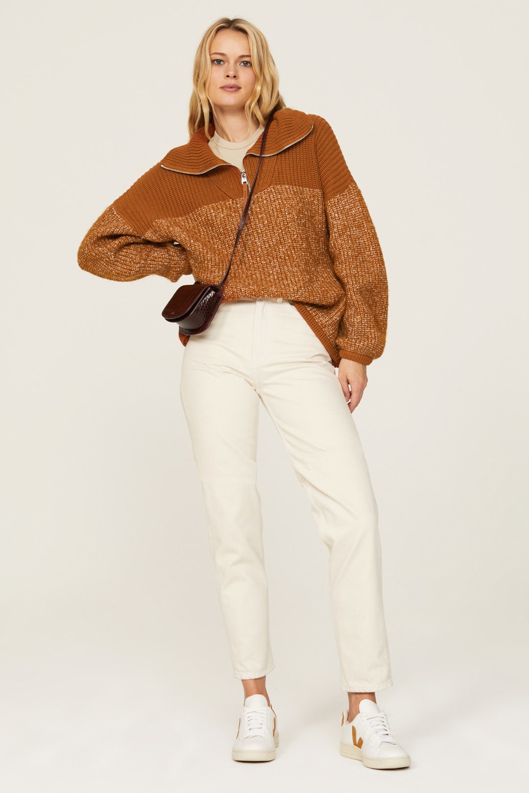 Willard Half Zip Sweater By Varley Rent The Runway