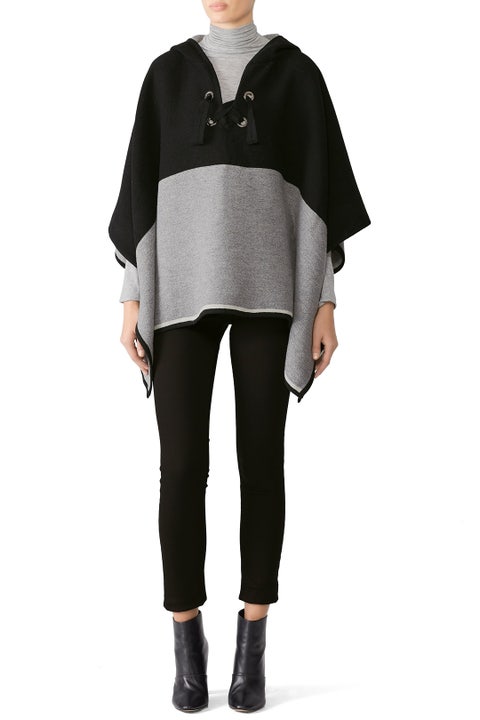 Colorblock Poncho by ba&sh | Rent the Runway