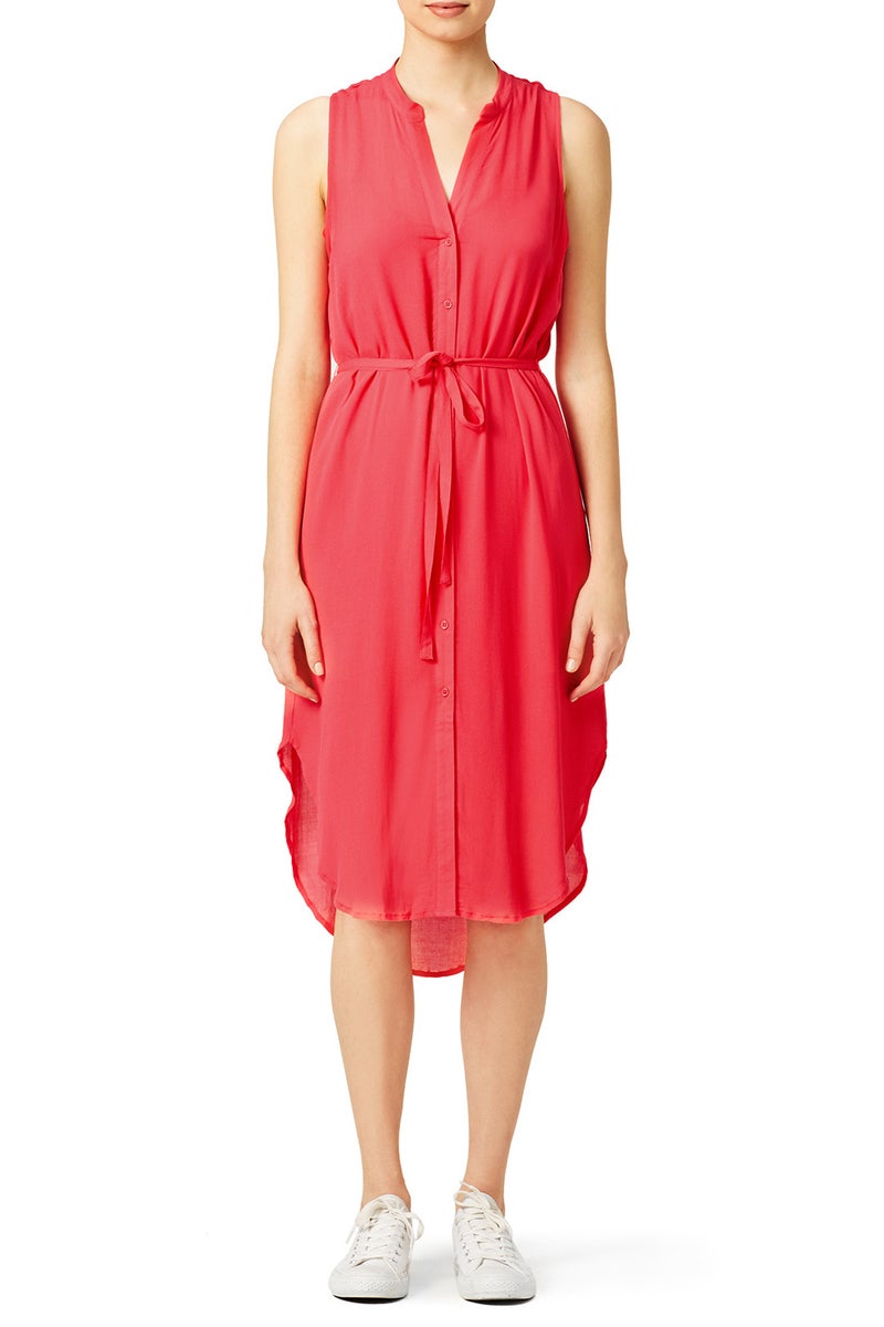 Red Sunsetter Shirt Dress by BB Dakota | Rent the Runway