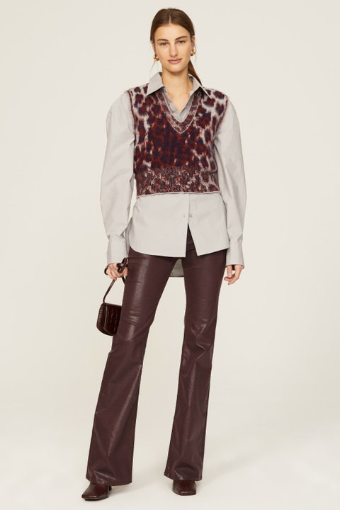 Sarah Leopard Sweater Vest by rag & bone | Rent the Runway