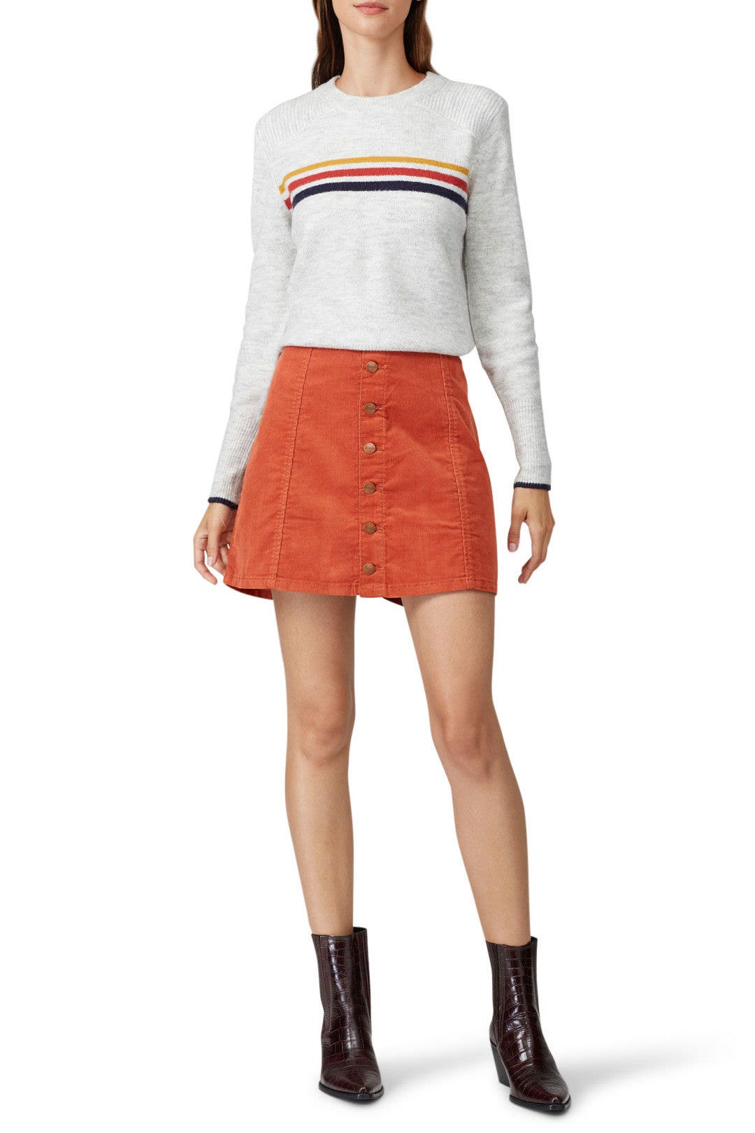 Button Front Mini Skirt by WRANGLER | Rent the Runway
