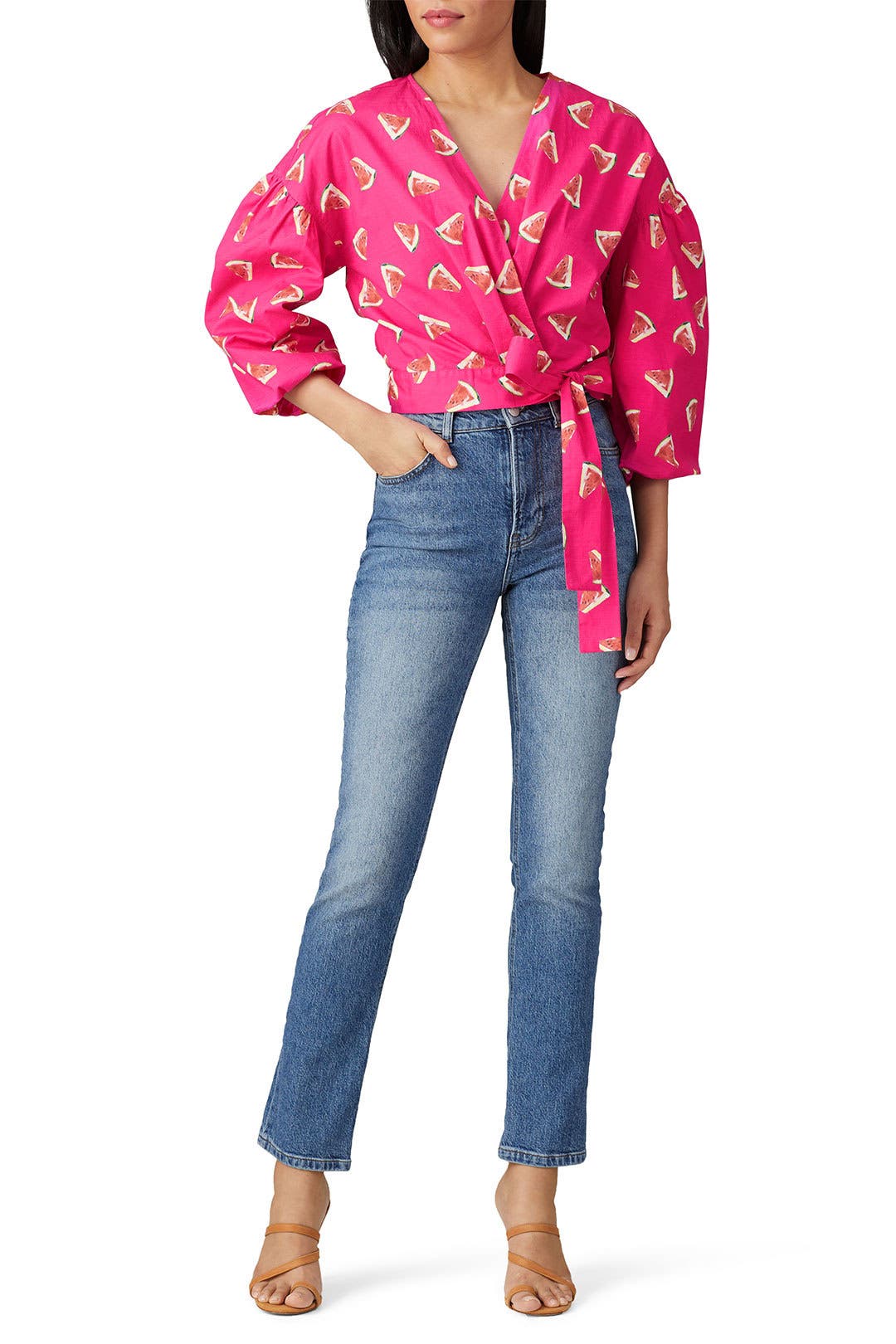 Emily Wrap Top by Color Me Courtney for $35 | Rent the Runway