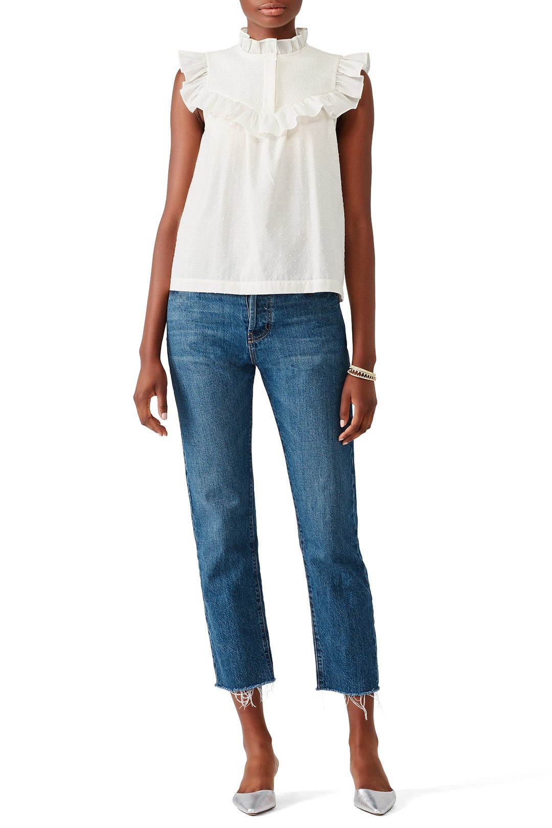 White Hera Blouse by Rachel Zoe | Rent the Runway