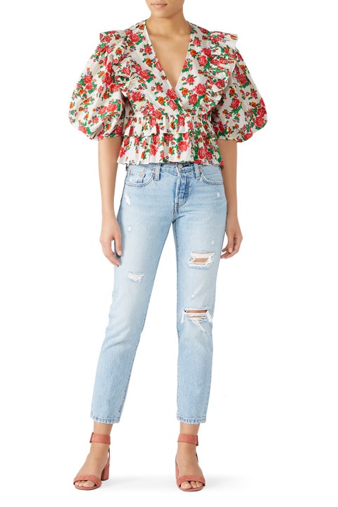 Elodie Top by RHODE | Rent the Runway