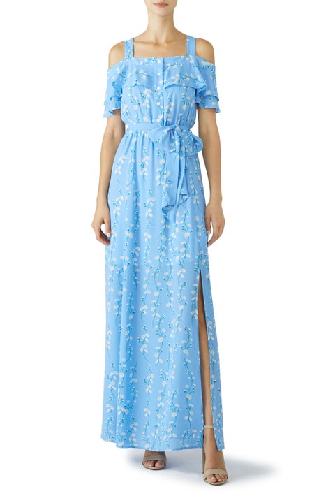 Blue Daisy Printed Maxi by Draper James | Rent the Runway