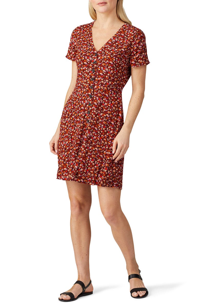 Button Front Mini Dress by Madewell | Rent the Runway