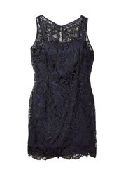 Dainty Danika Goes Navy Sheath by Adrianna Papell for $30 | Rent the Runway