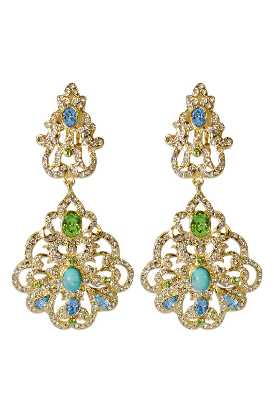 Rococo Filigree Earrings by Badgley Mischka Jewelry | Rent the Runway