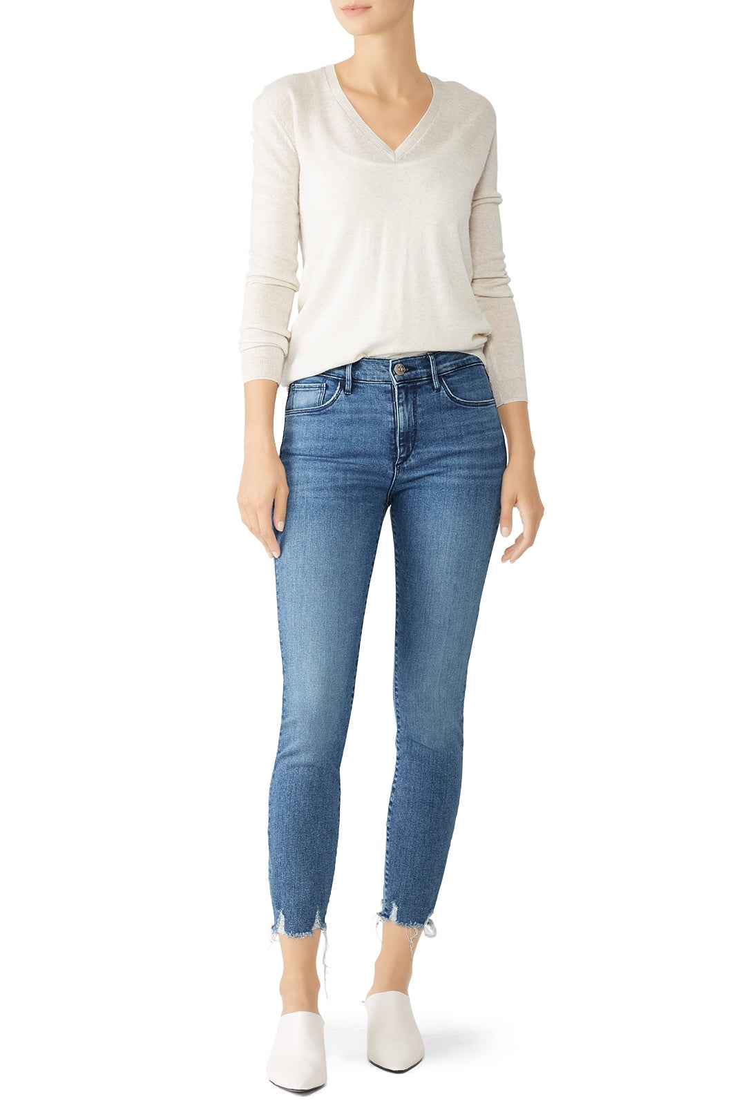 Mid Rise Skinny Crop Jeans by 3x1 | Rent the Runway