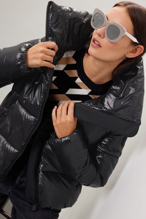 Black Isla Puffer Jacket by Save the Duck | Rent the Runway