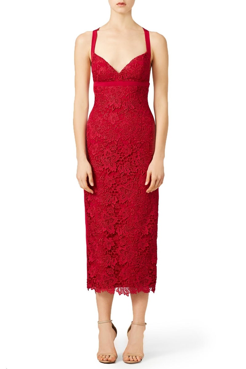 Scarlet Candlelight Dress by ML Monique Lhuillier | Rent the Runway